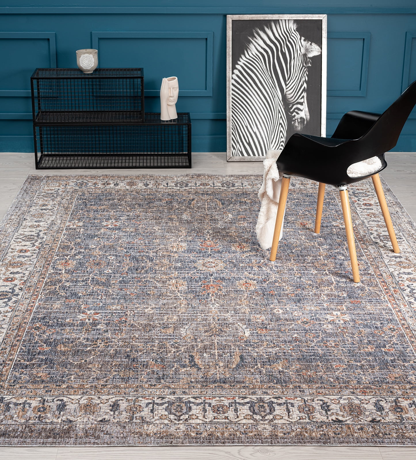 K2 Floor Style - SONOMA Power Loom Carbon/Earth Rug - Walmart.com