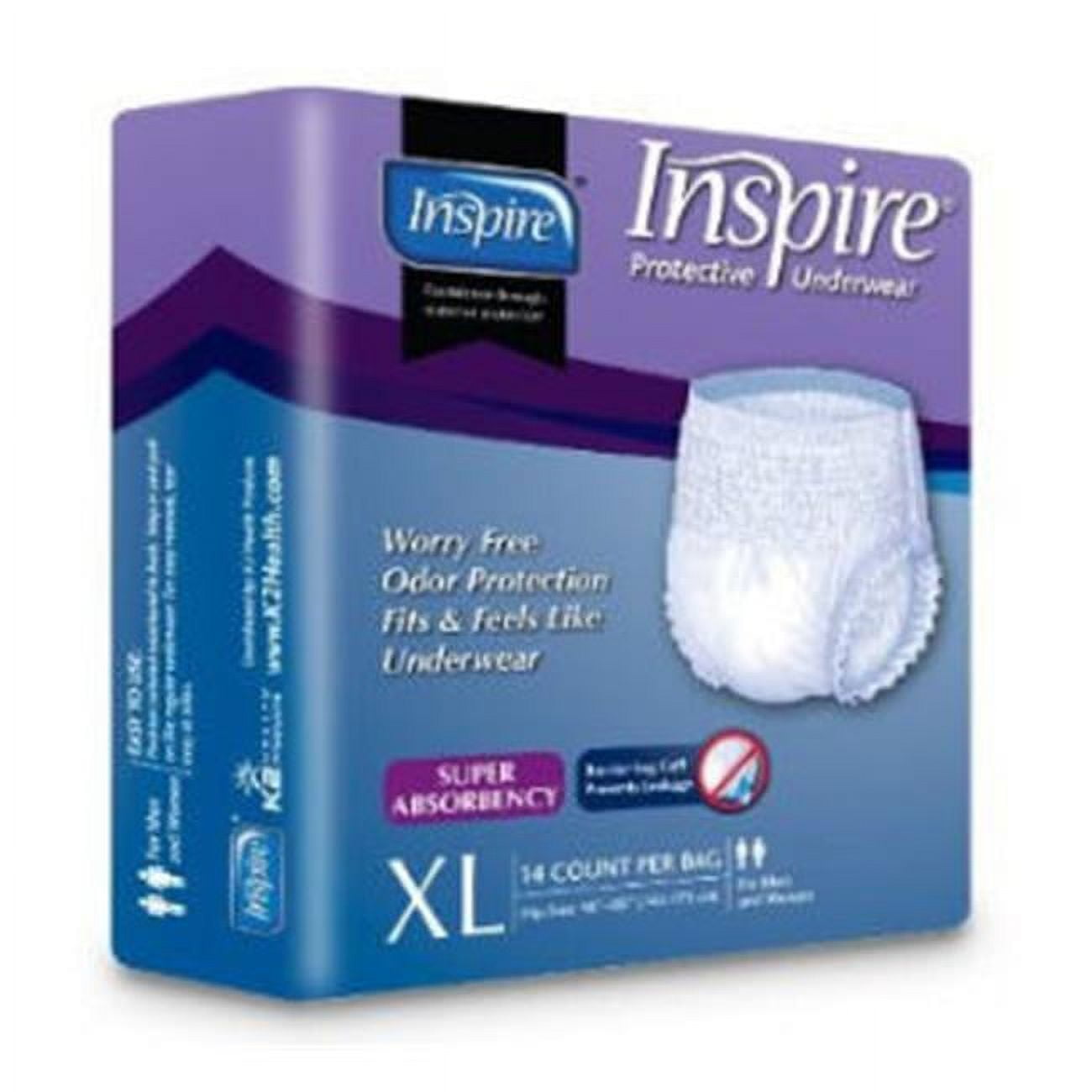 K2 Health Products PTUSA4XL Inspire Protective Underwear - Size XL ...