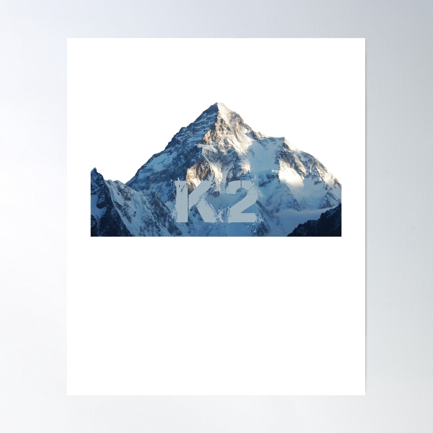 K2 Mountain Poster Wall Art, Modern Wall Decor, 24x36 UNFRAMED ...