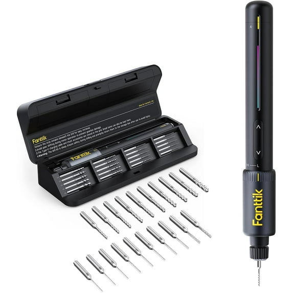 K2 Nano Power Drill, Mini Precision Drill, Hand Drill, 20 Drill Bits ...