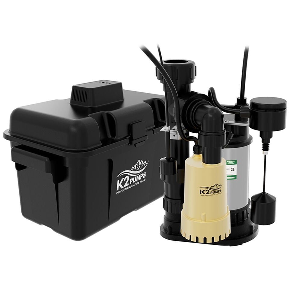 K2 Pumps Compact Primary And Backup Pump System - Walmart.com
