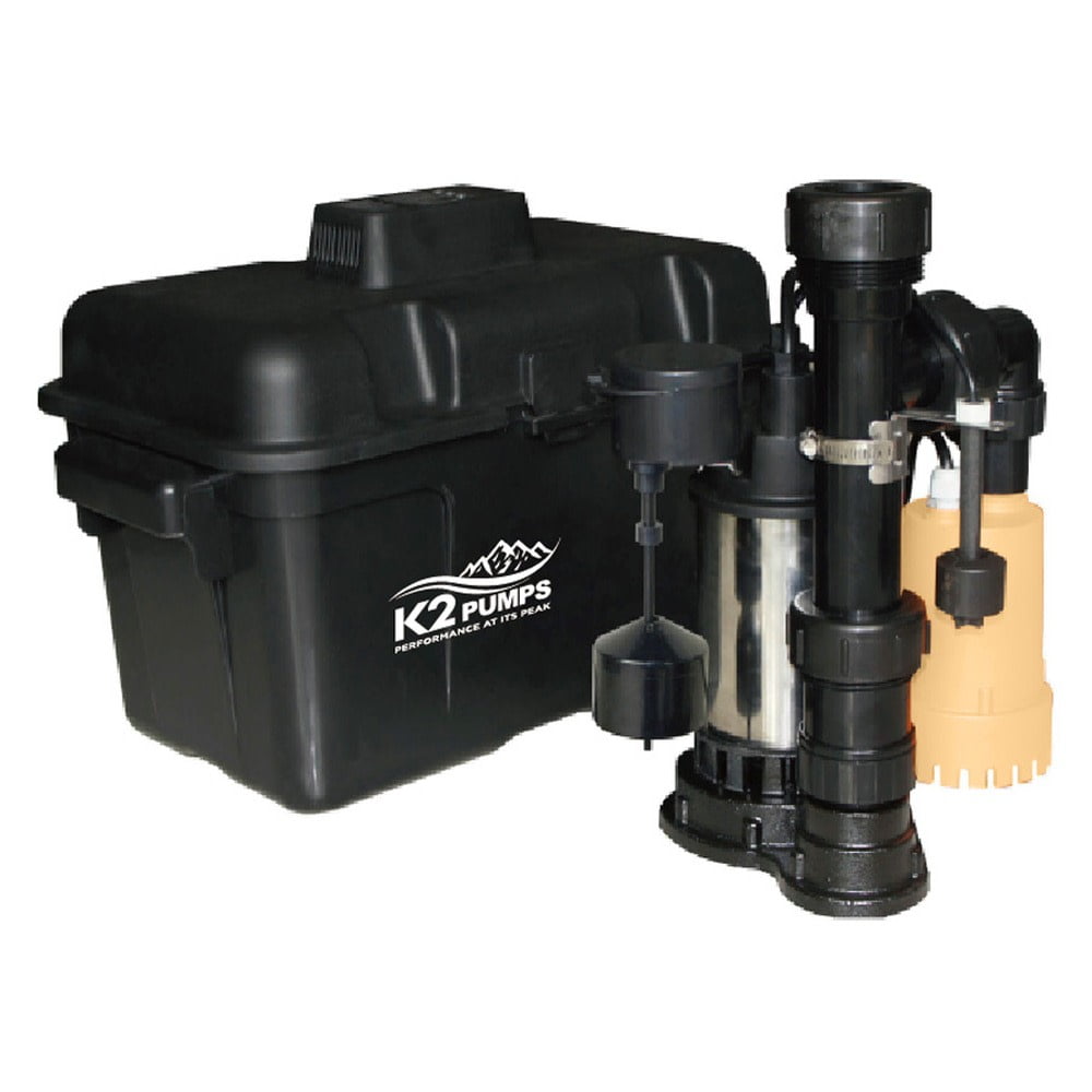 K2 Pumps Compact Primary And Backup Pump System - Walmart.com
