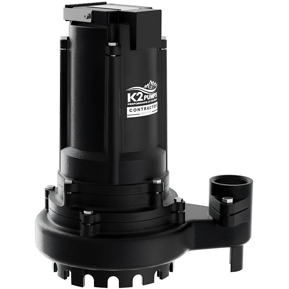 K2 Pumps Contractor Series 1/2 Hp Cast Iron Sump Pump Automatic ...