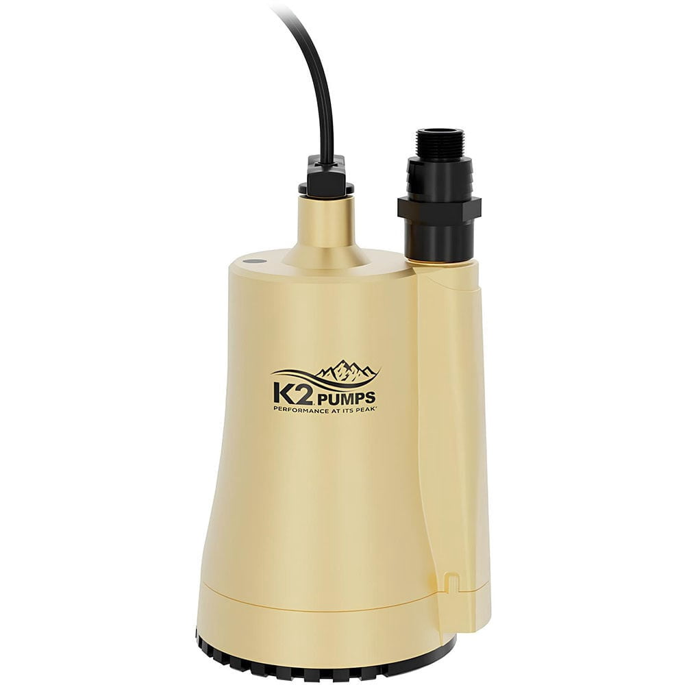 K2 Pumps Submersible Utility Pump 1/6 Hp Thermoplastic - Walmart.com