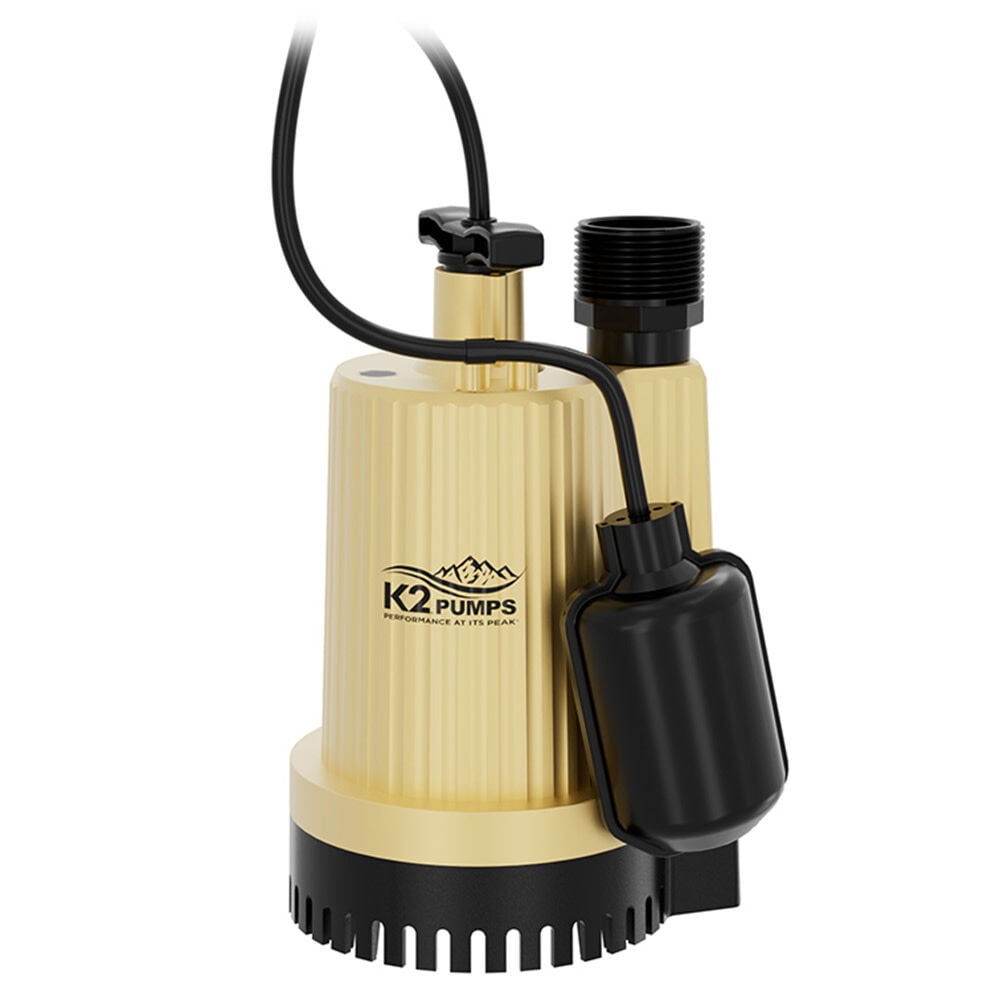 K2 Pumps Thermoplastic Sump Pump 1/3 Hp With Piggyback Tethered Switch ...