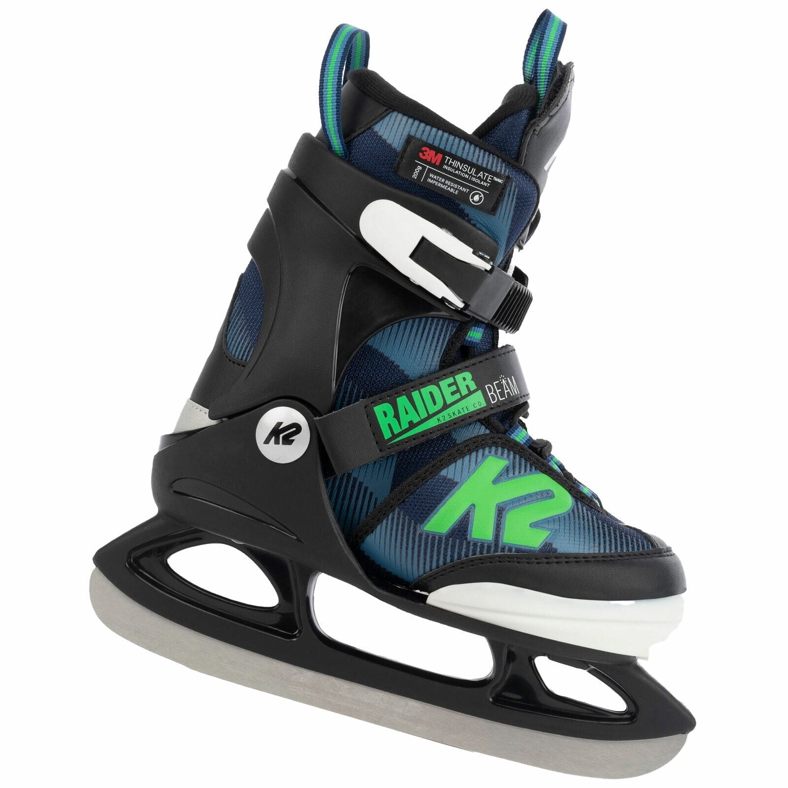 K2 Raider Beam Ice-Skates Kids Skates Glowing LED Skating Shoes Blue ...