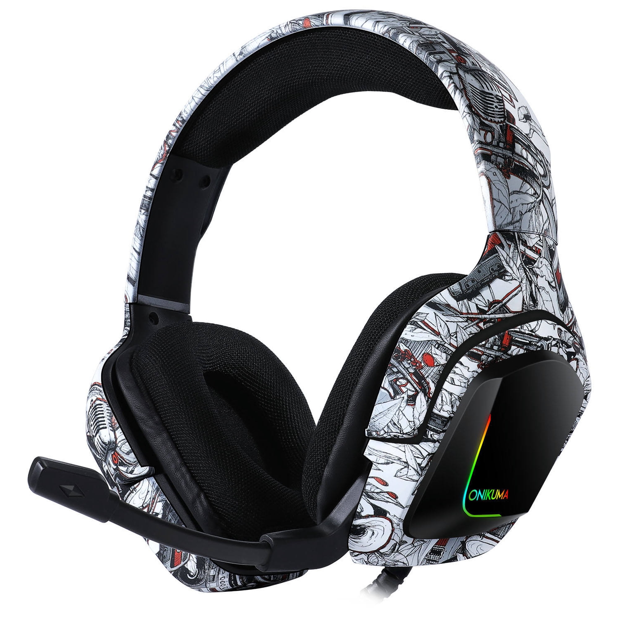 K20 Gaming RGB Headset, Ergonomic Noise-Canceling Mic, Gaming ...
