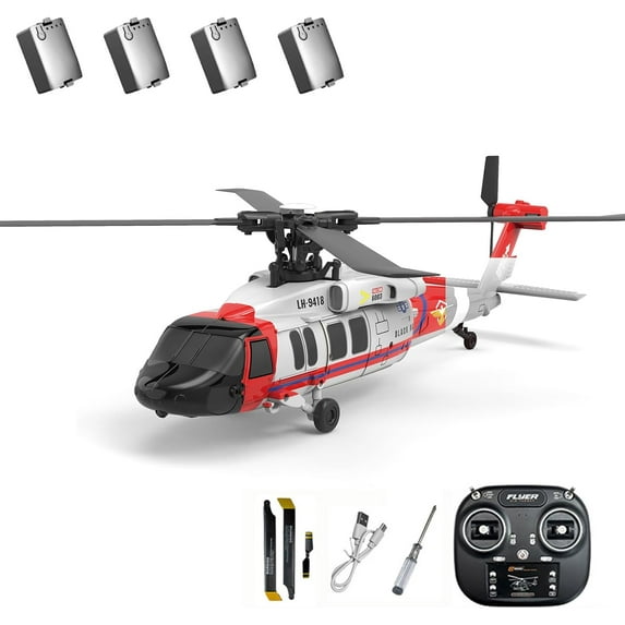 K200 UH-60 Simulation BlackHawkk 6CH RC Helicopter with One-Key ...