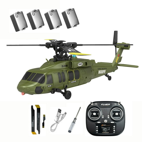 K200 UH-60 Simulation BlackHawkk 6CH RC Helicopter with One-Key ...