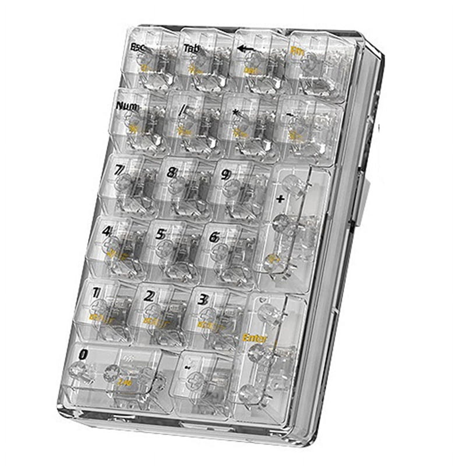 K21 Number Pad Bluetooth Mechanical Keyboard RGB 21Keys Transparent ...