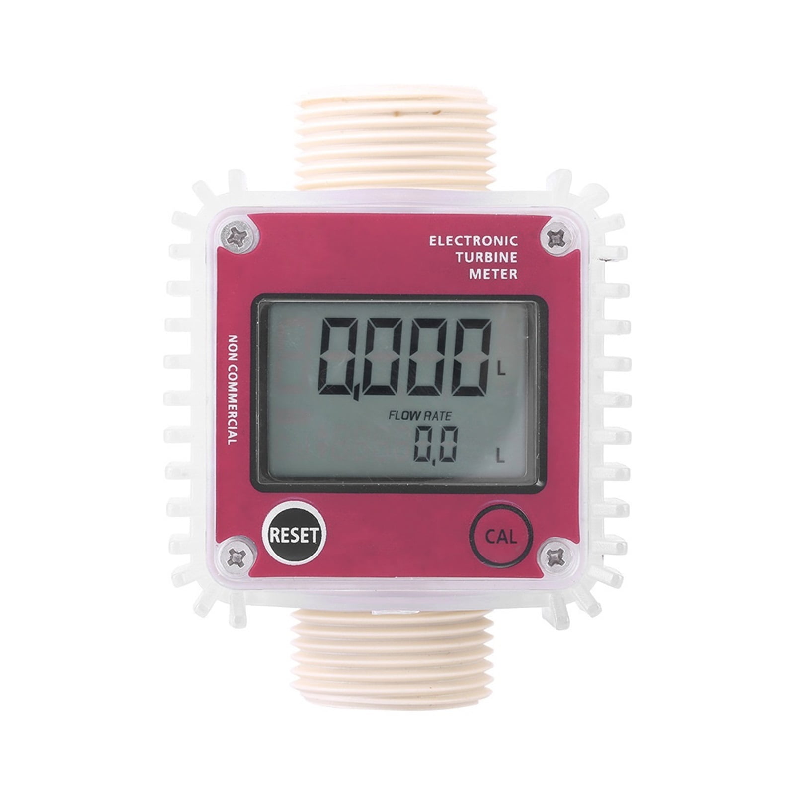 K24 10-120L/Min Oil Fuel Flow Meter Tester Gauge LCD Digital Chemicals ...