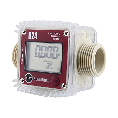 K24 LCD Turbine Digital Fuel Meter Anti- for Chemical Liquid Water ...