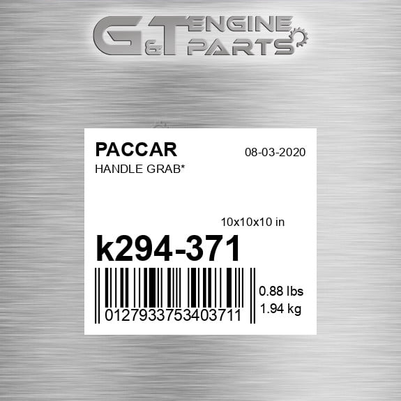 K294-371 HANDLE GRAB* fits Paccar (New OEM) - Walmart.com