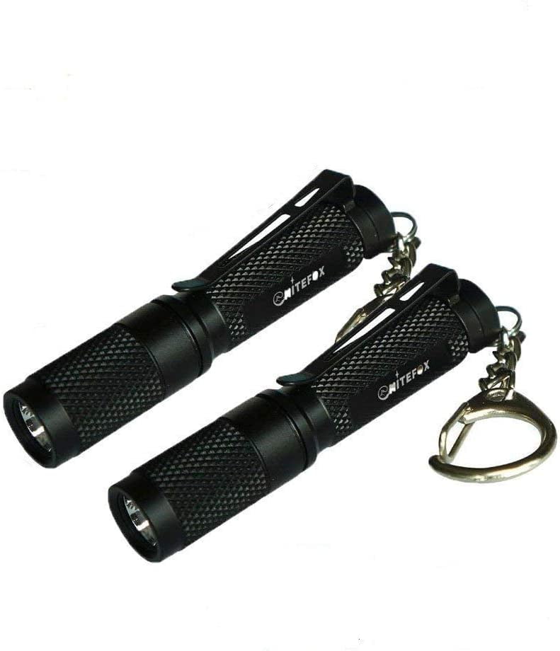 K3 AAA Mini Keychain Flashlight Bright with Diffuser 150 Lumens 3 Modes ...