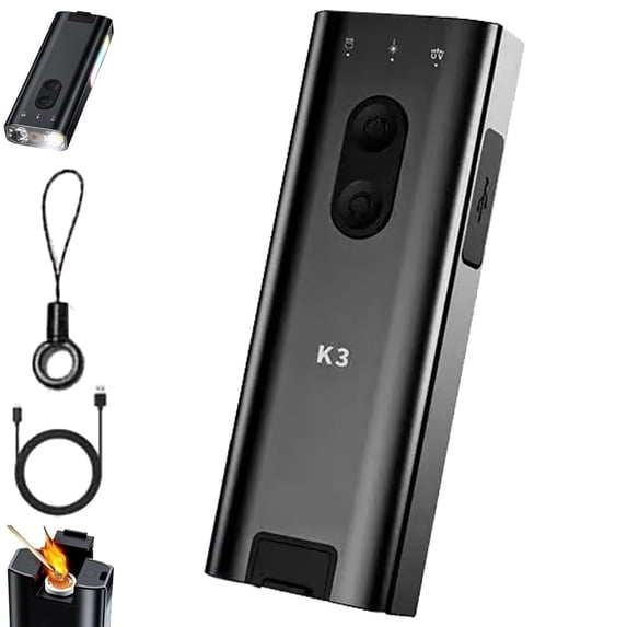 K3 UltraMulti EDC Keychain Tool, Mini Keychain Flashlight 800 Lumens ...