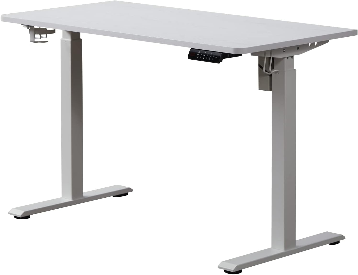 K304 Electric Height Adjustable Wood Standing Desk White - Walmart.com