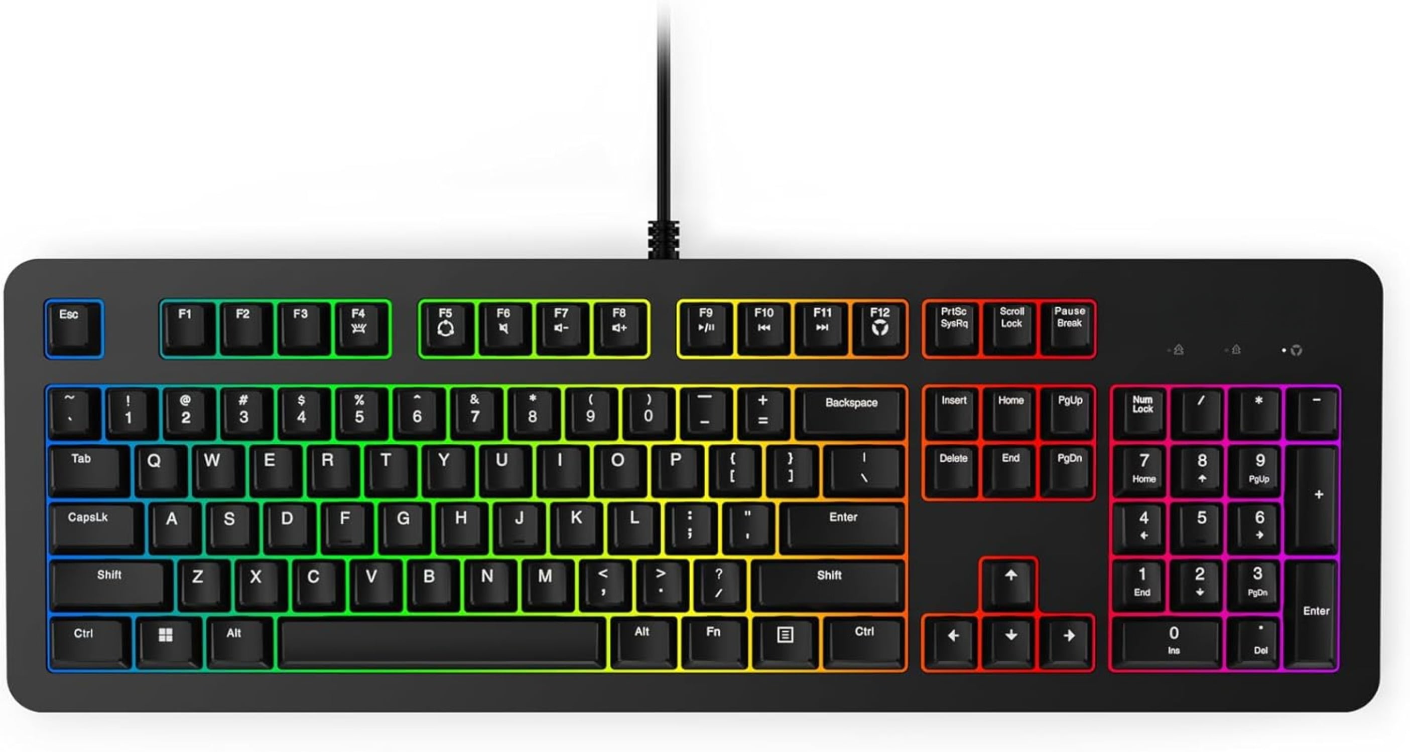 K310 RGB Wired Gaming Keyboard - Ultra-Fast Reaction Time with Tactile ...