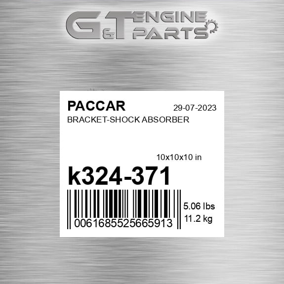 K324-371 BRACKET-SHOCK ABSORBER fits Paccar (New OEM) - Walmart.com