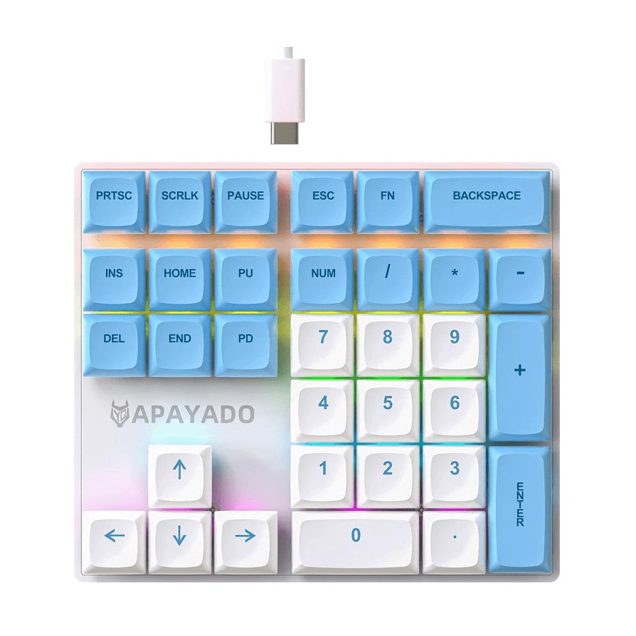 K33 Numeric Keypad Wired APAYADO 33key Mini Mechanical Numeric Keyboard ...