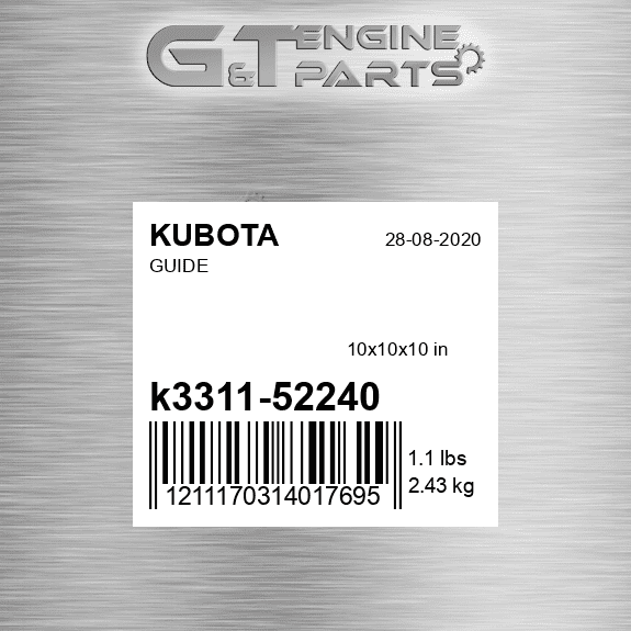 K3311-52240 GUIDE fits KUBOTA (New OEM) - Walmart.com