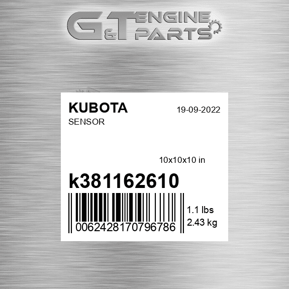 K3811-62610 SENSOR fits KUBOTA (New OEM) - Walmart.com