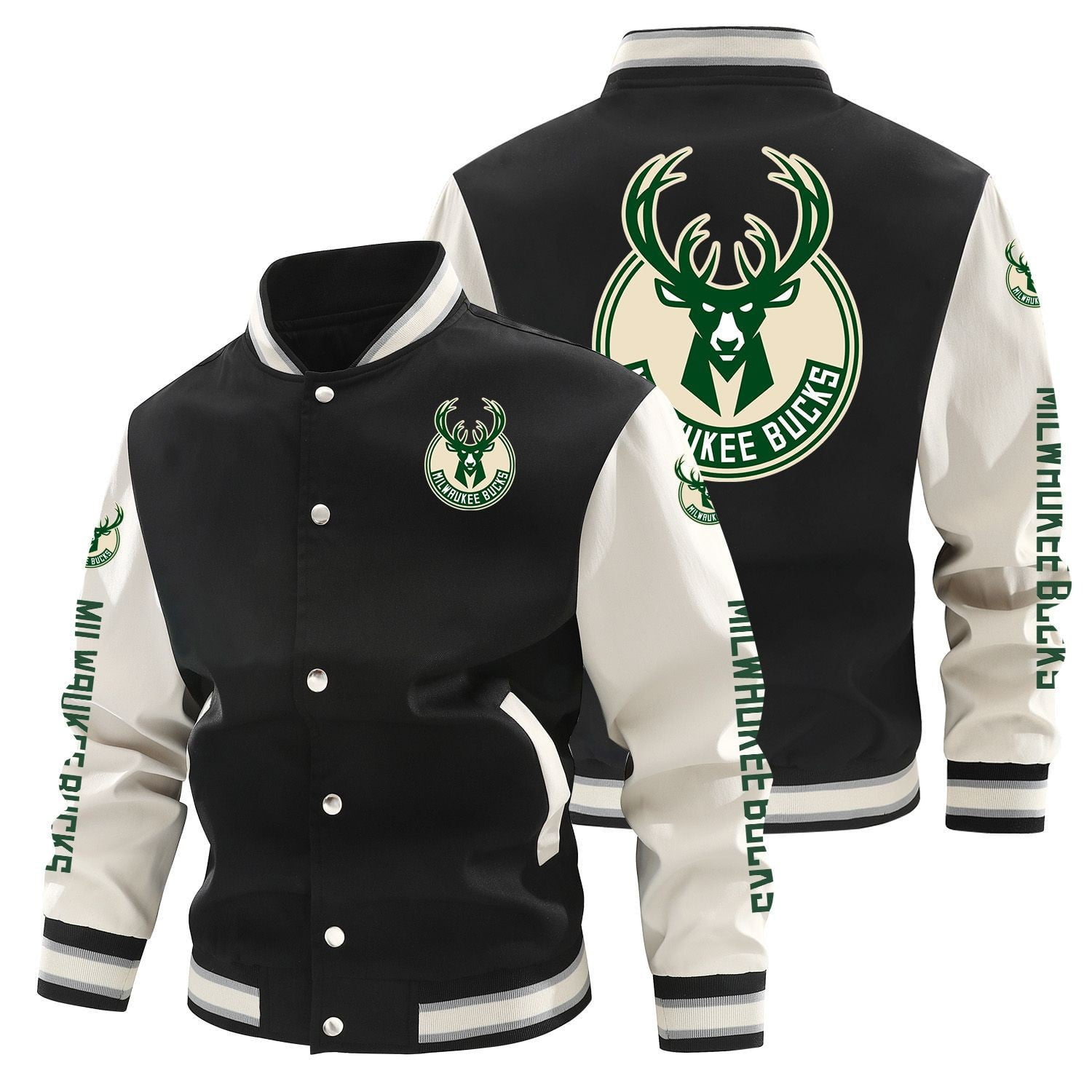 K3K Mens Woman Long Sleeve Cotton Varsity Jacket Basketball Coat for ...