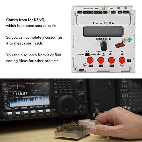 K3NG Keyer Module Open Source Aluminum Alloy CW Morse Code Keyer for LCD Display - Walmart.com