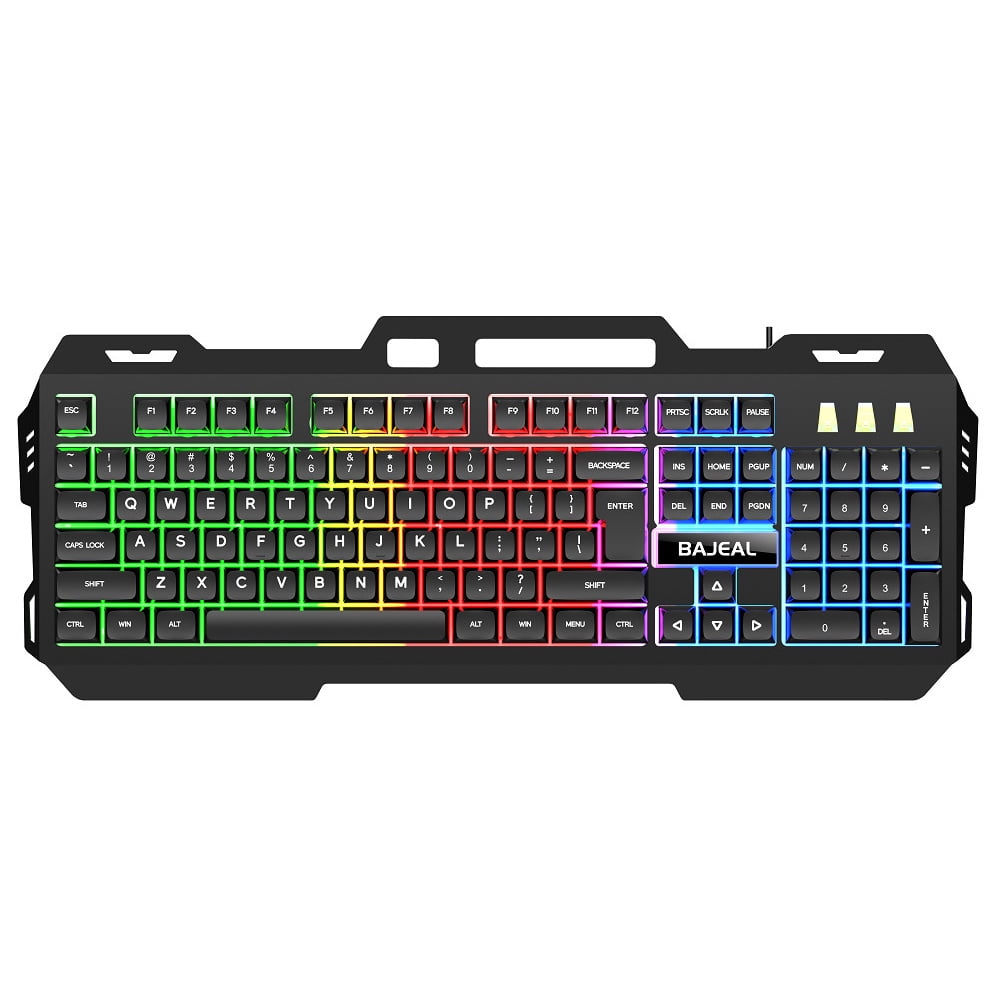 K45 Gaming Keyboard RGB LED Backlit 104 Keys Portable Wired Office ...