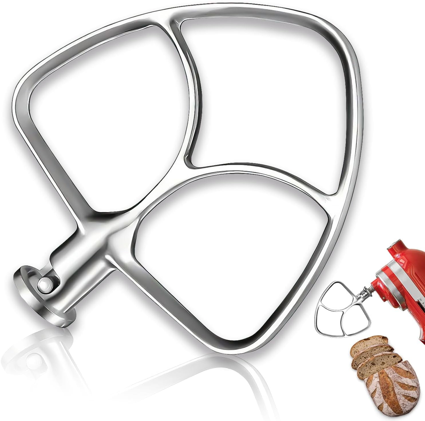 K45B Stainless Steel Kitchen Aid Paddle Attachment – 4.5-5Qt Tilt-Head ...