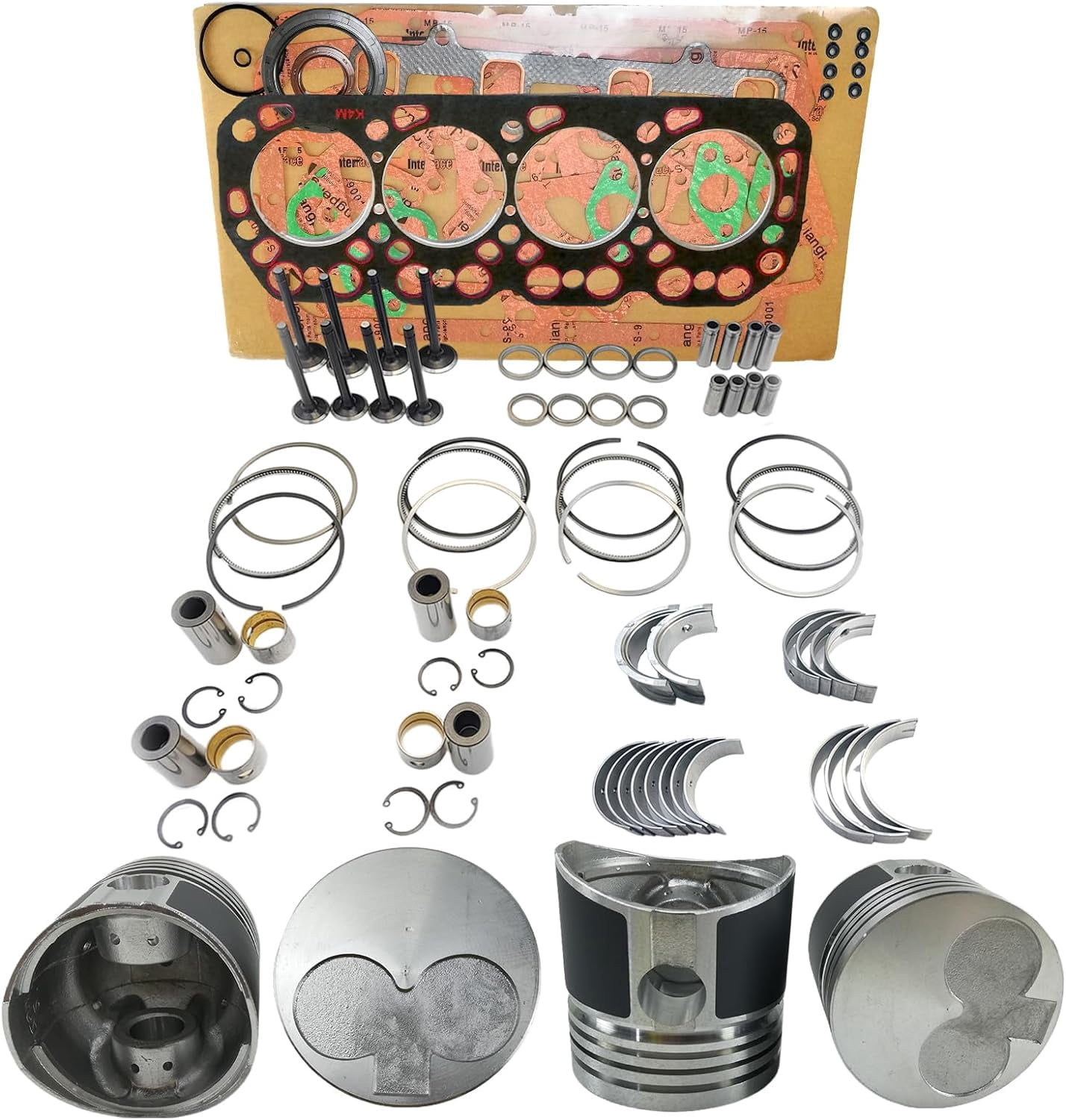 K4D Overhaul Rebuild Kit (No cylinder liner) For Caterpillar MS04M ...
