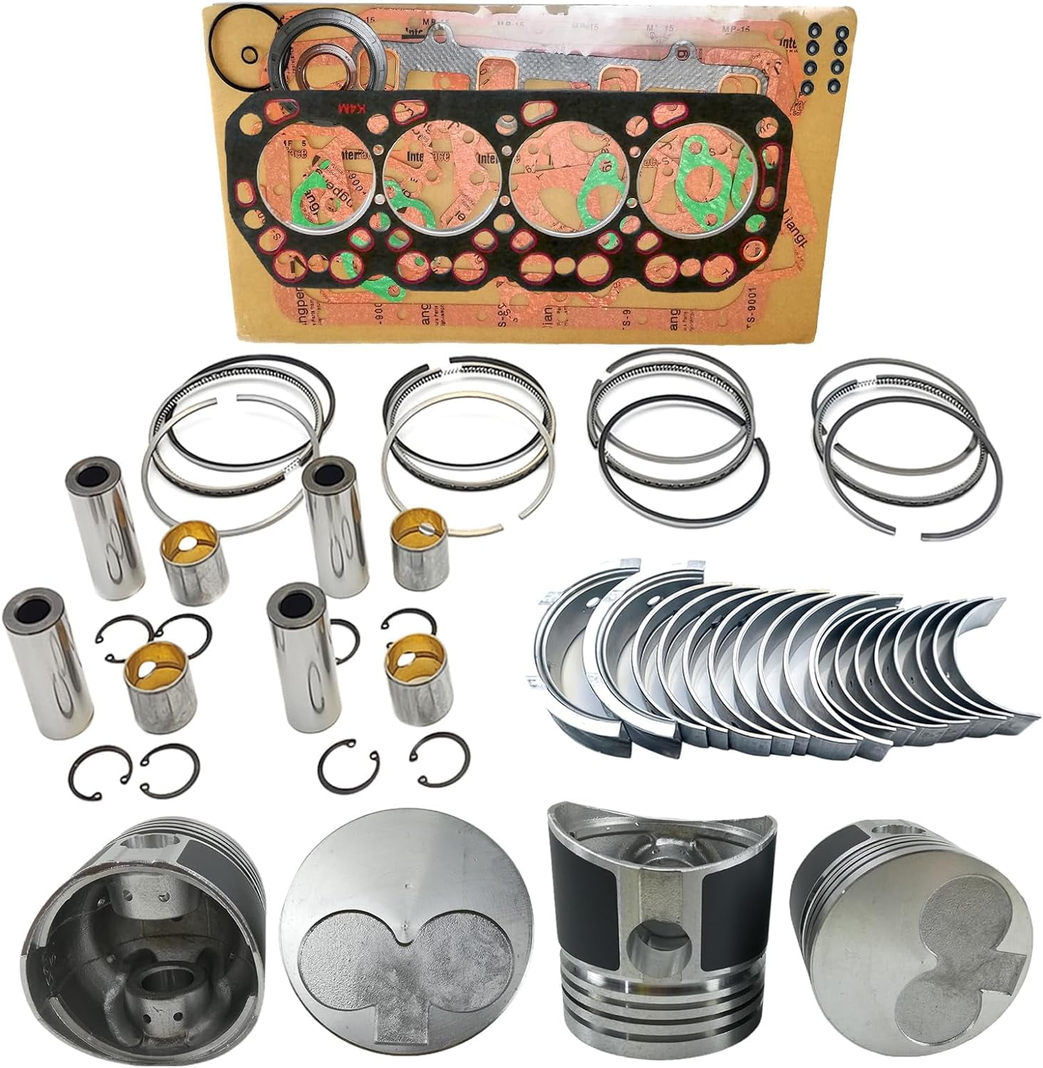 K4D Overhaul Rebuild Kit (No cylinder liner and valve) For Caterpillar ...