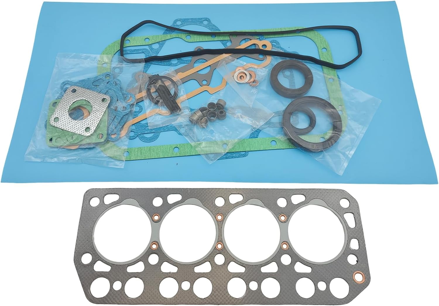 K4E Full Head Gasket Set For Mitsubishi K4E Engine MT23D Tractor For ...