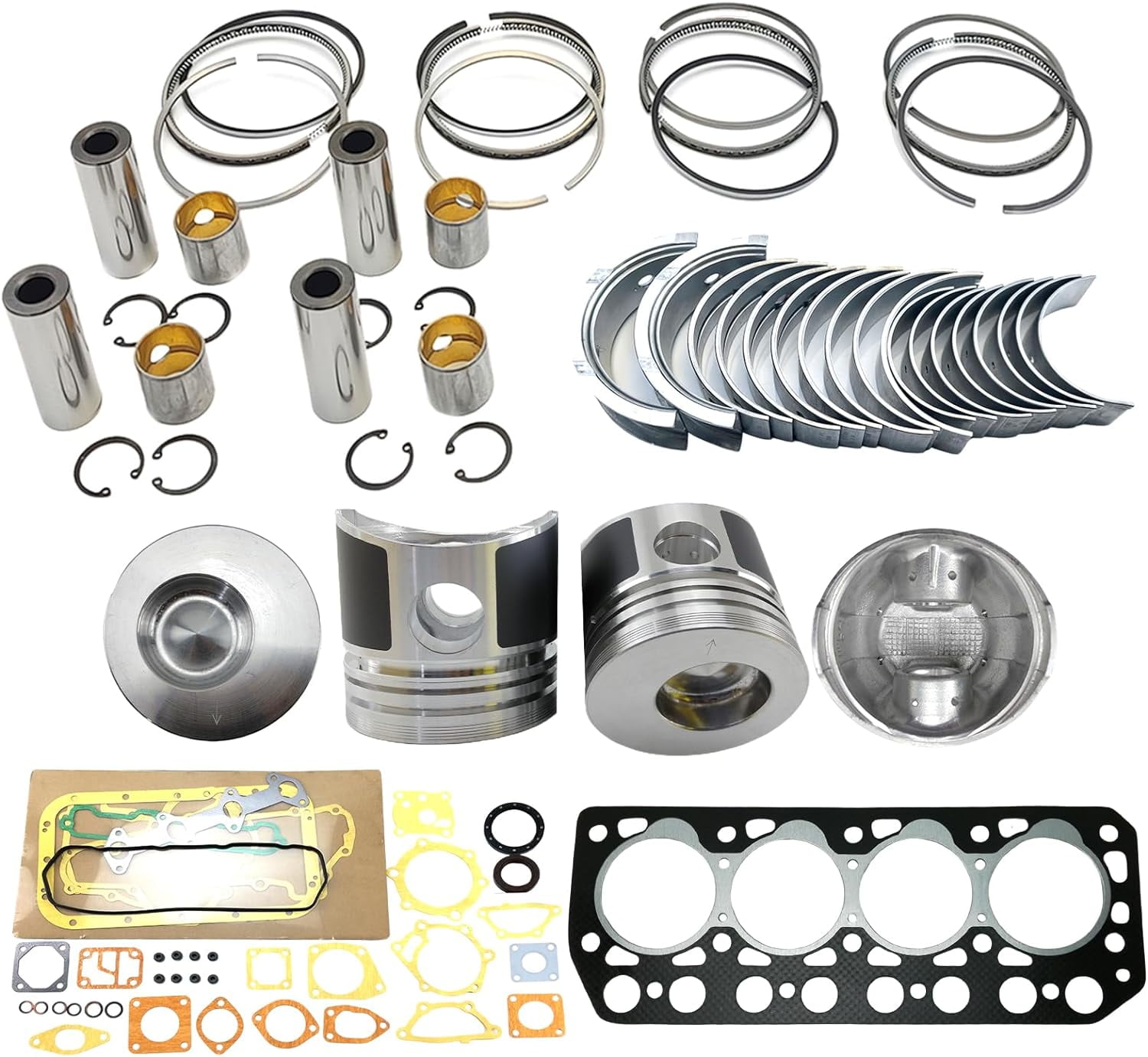 K4E Overhaul Rebuild Kit (No cylinder liner and valve) For Mitsubishi ...