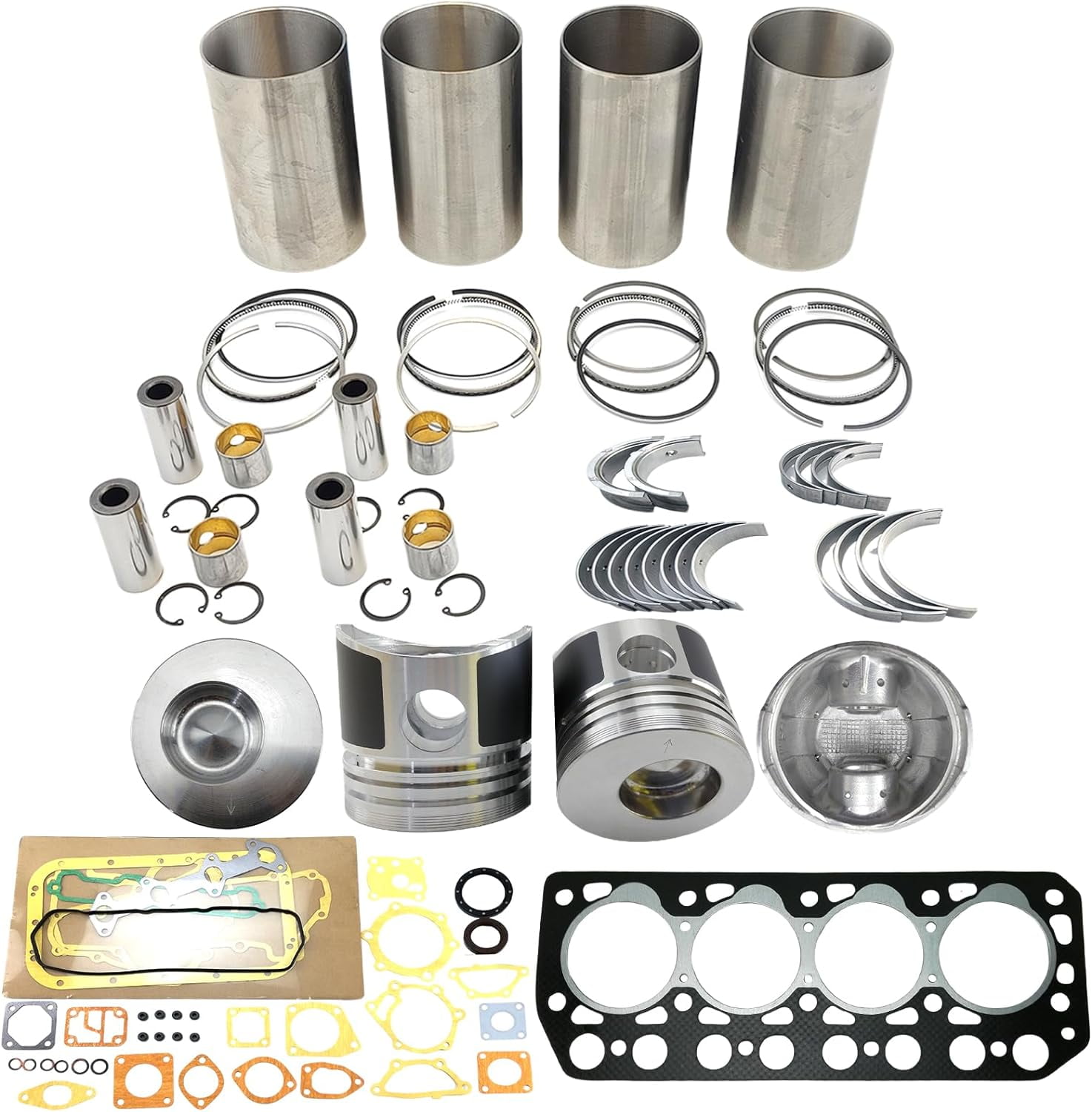 K4E Overhaul Rebuild Kit (No valve set) For Mitsubishi K4E K4E-DI ...