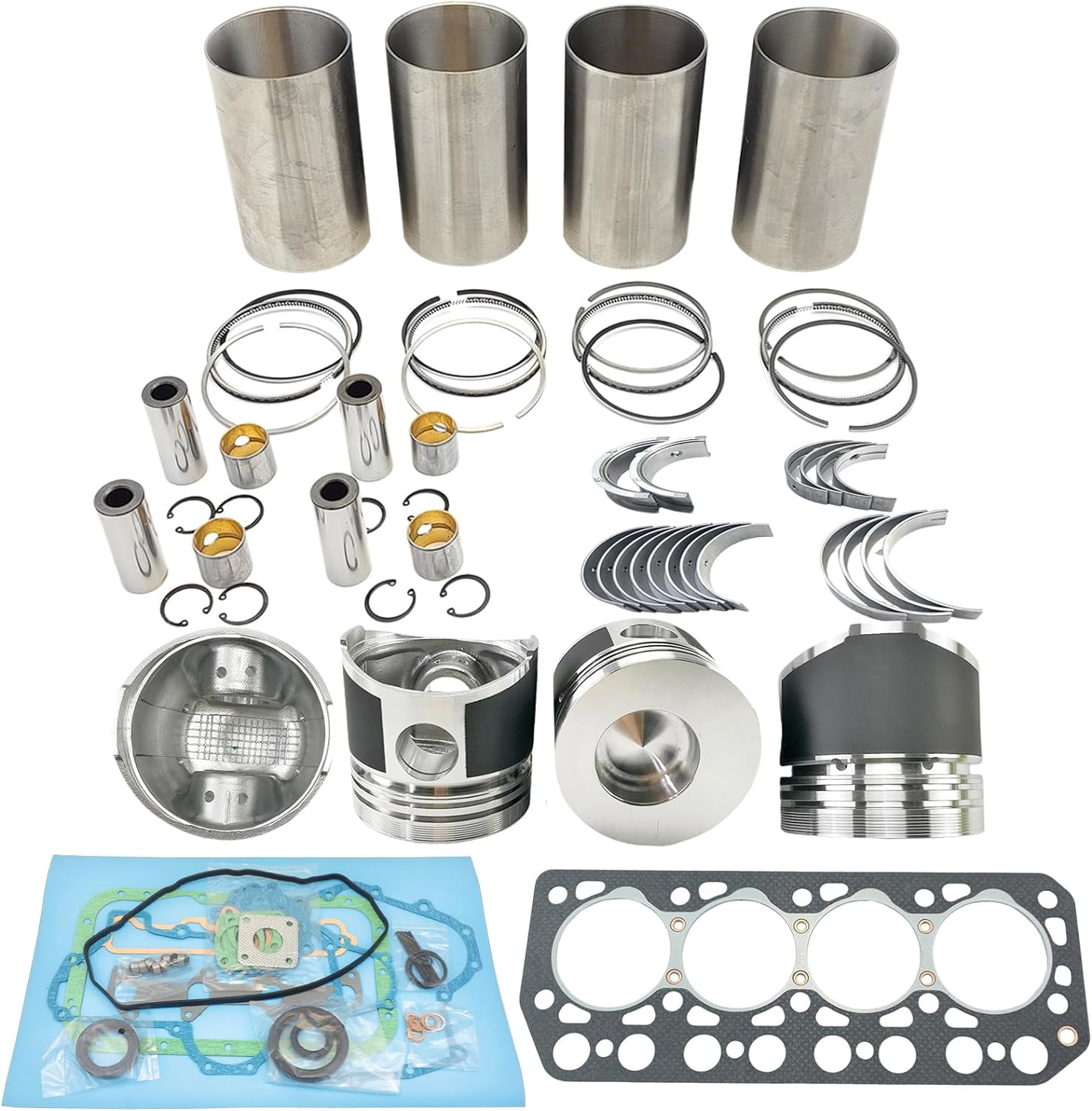 K4F Overhaul Rebuild Kit (No valve set) Pin Diameter 23mm For Mitsubishi K4F K4F-DI K4F-EI ...