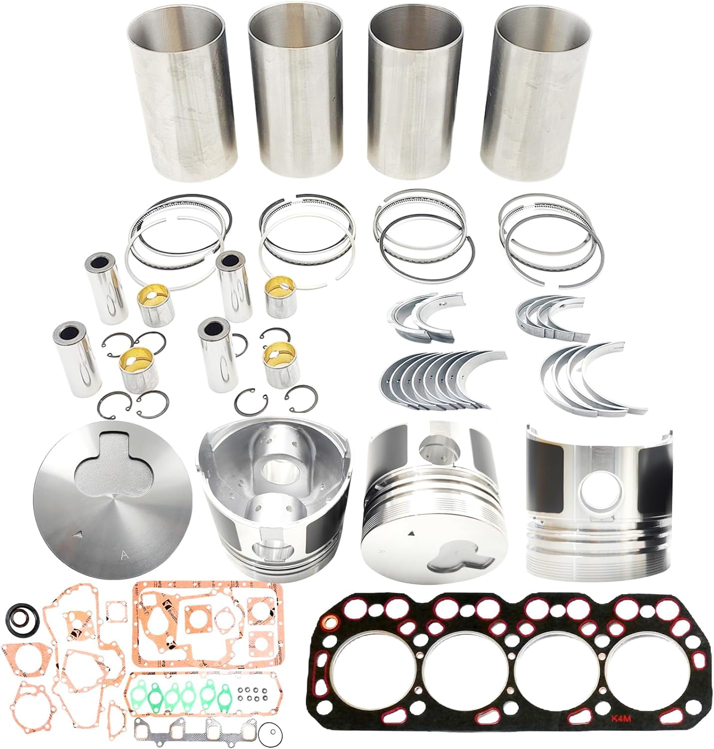 K4M Overhaul Rebuild Kit (No cylinder liner) For Mitsubishi K4M Engine ...