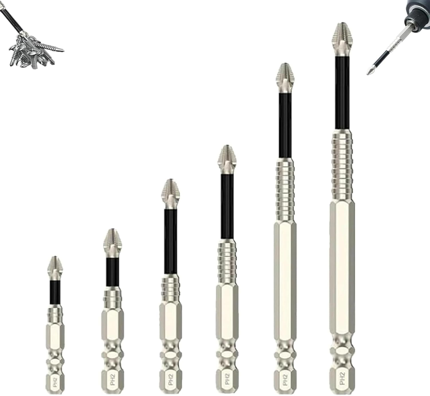 K5 Anti Slip Bit High Magnetic Screwdriver Drill Bit Set Universal ...