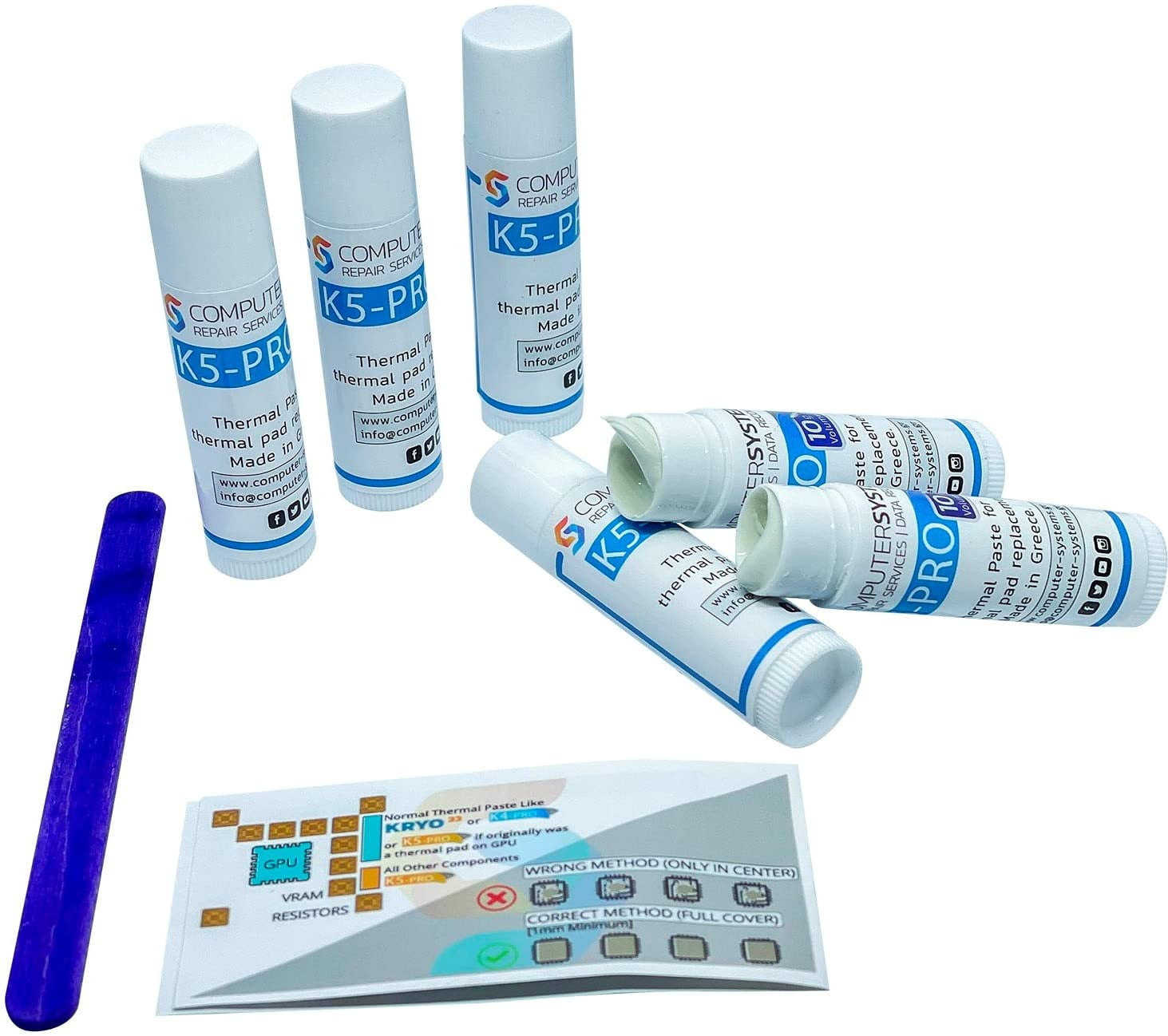 K5 PRO 6X10g 60g SSF20 Viscous Paste Pad Replacement Liquid Pad Putty ...