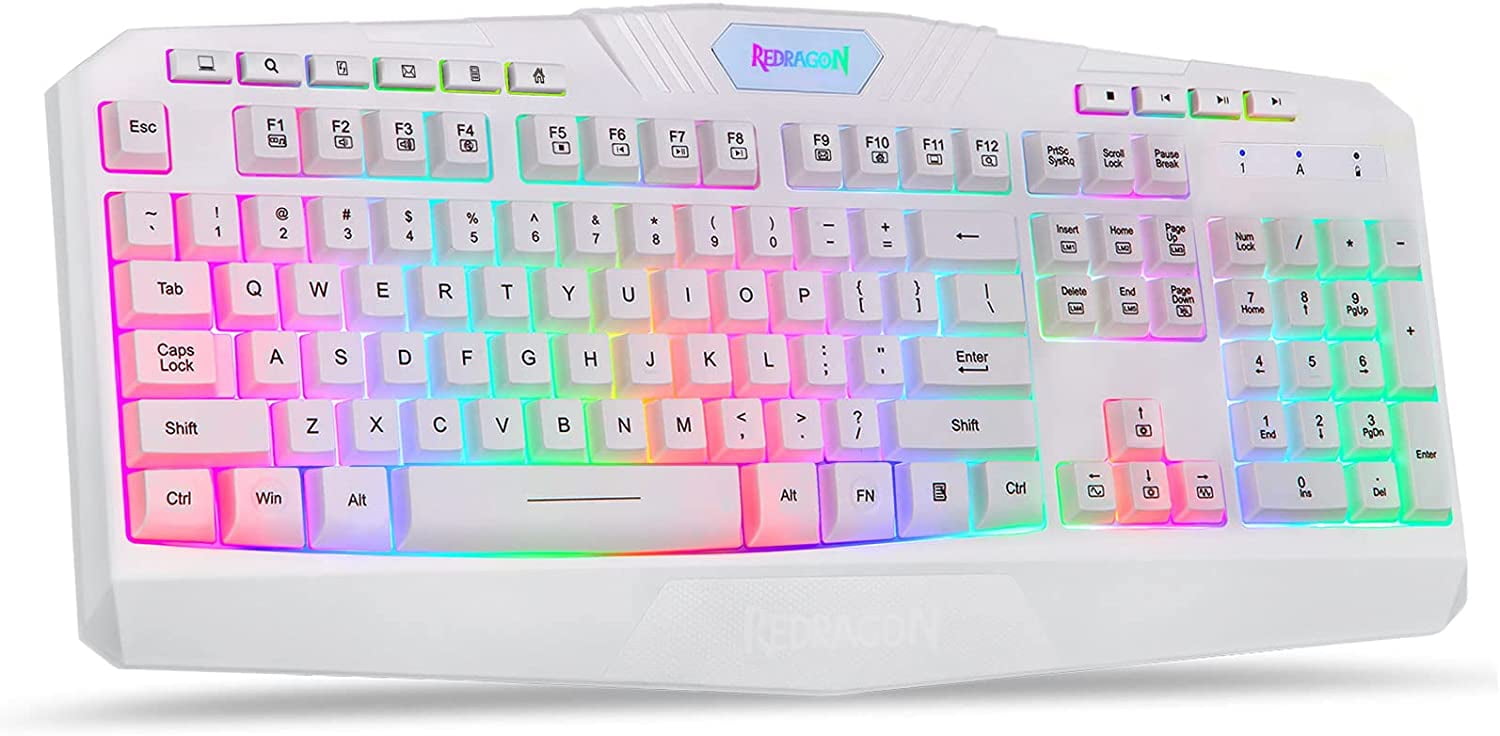 K503 Gaming Keyboard, RGB LED Backlit, Multimedia Keys, Silent USB ...