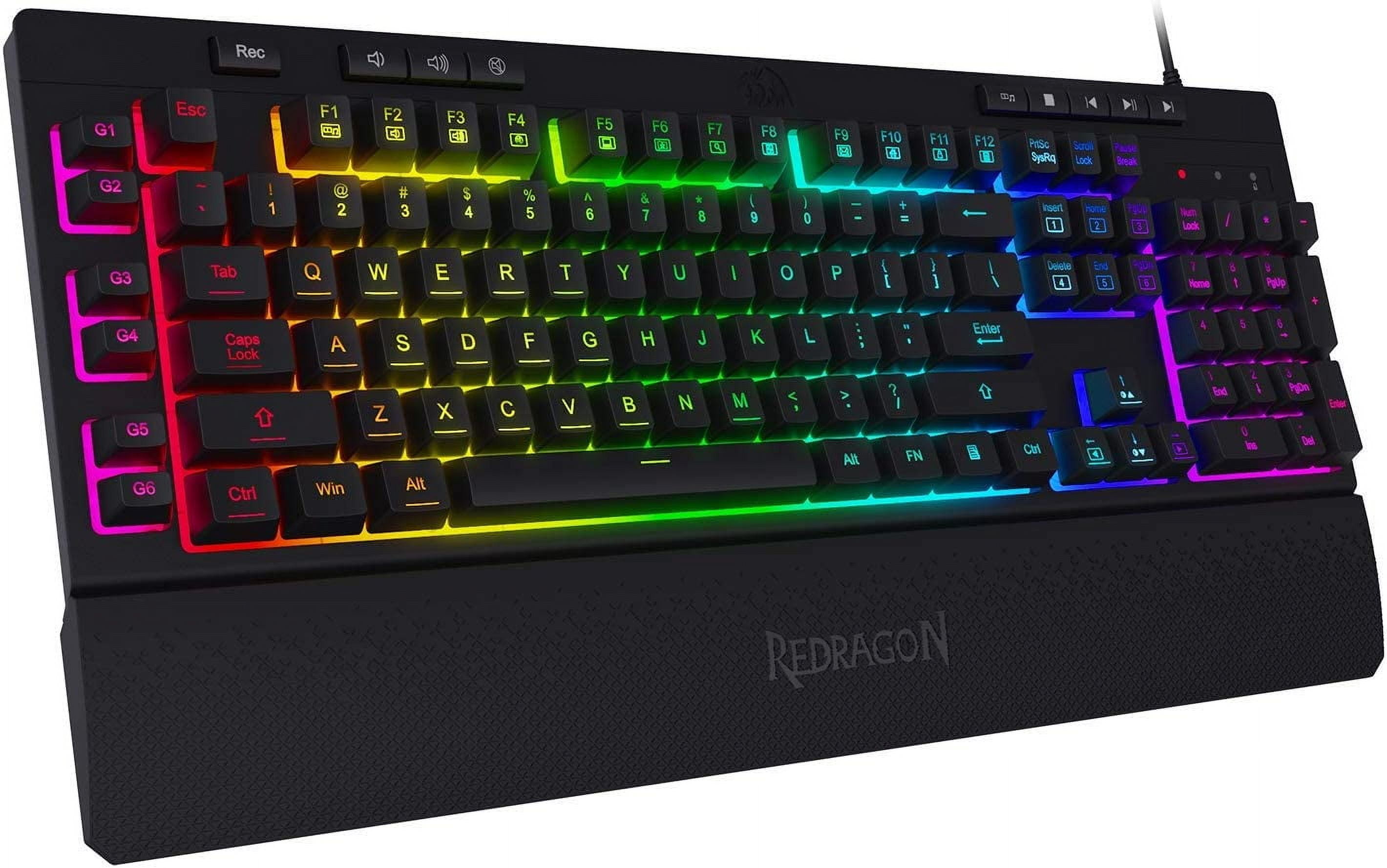 K512 Shiva RGB Backlit Membrane Gaming Keyboard with Multimedia Keys ...