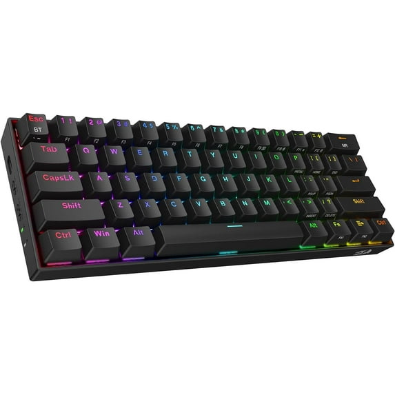 K530 Draconic 60% Mechanical Keyboard, BT/2.4Ghz/Wired 3-Mode 61 ...