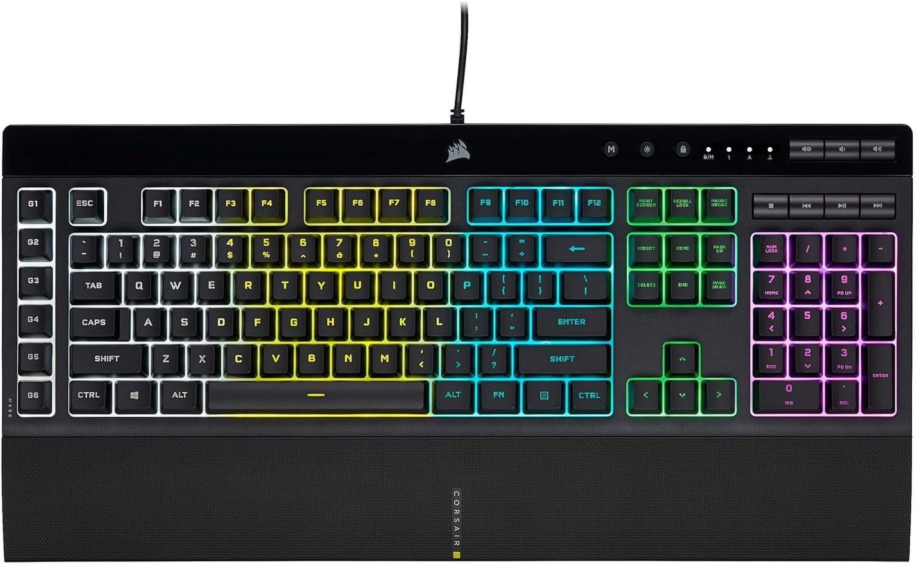 K55 CORE RGB Membrane Wired Gaming Keyboard – Quiet, Responsive ...