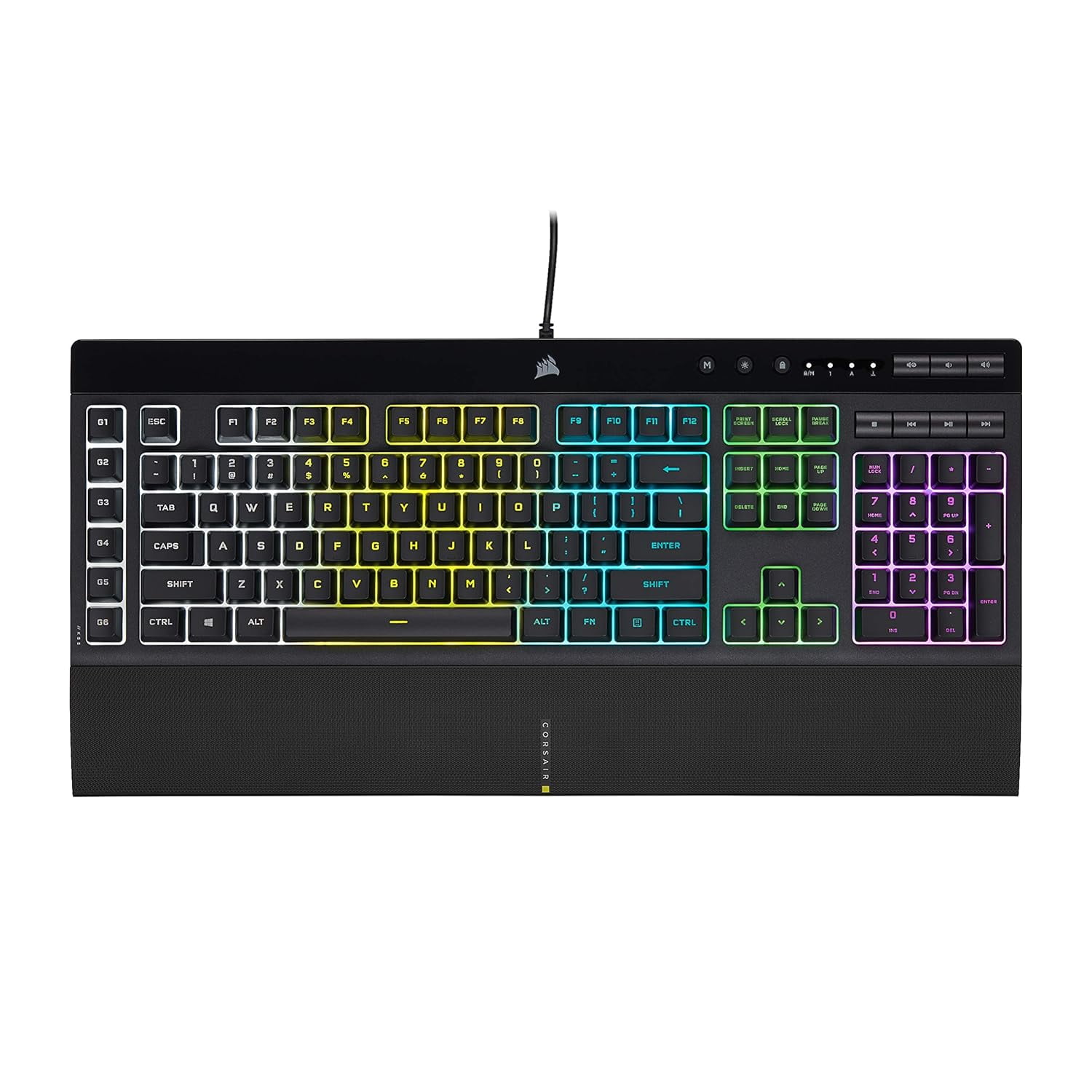 K55 RGB PRO Membrane Wired Gaming Keyboard – IP42 Dust and Spill ...