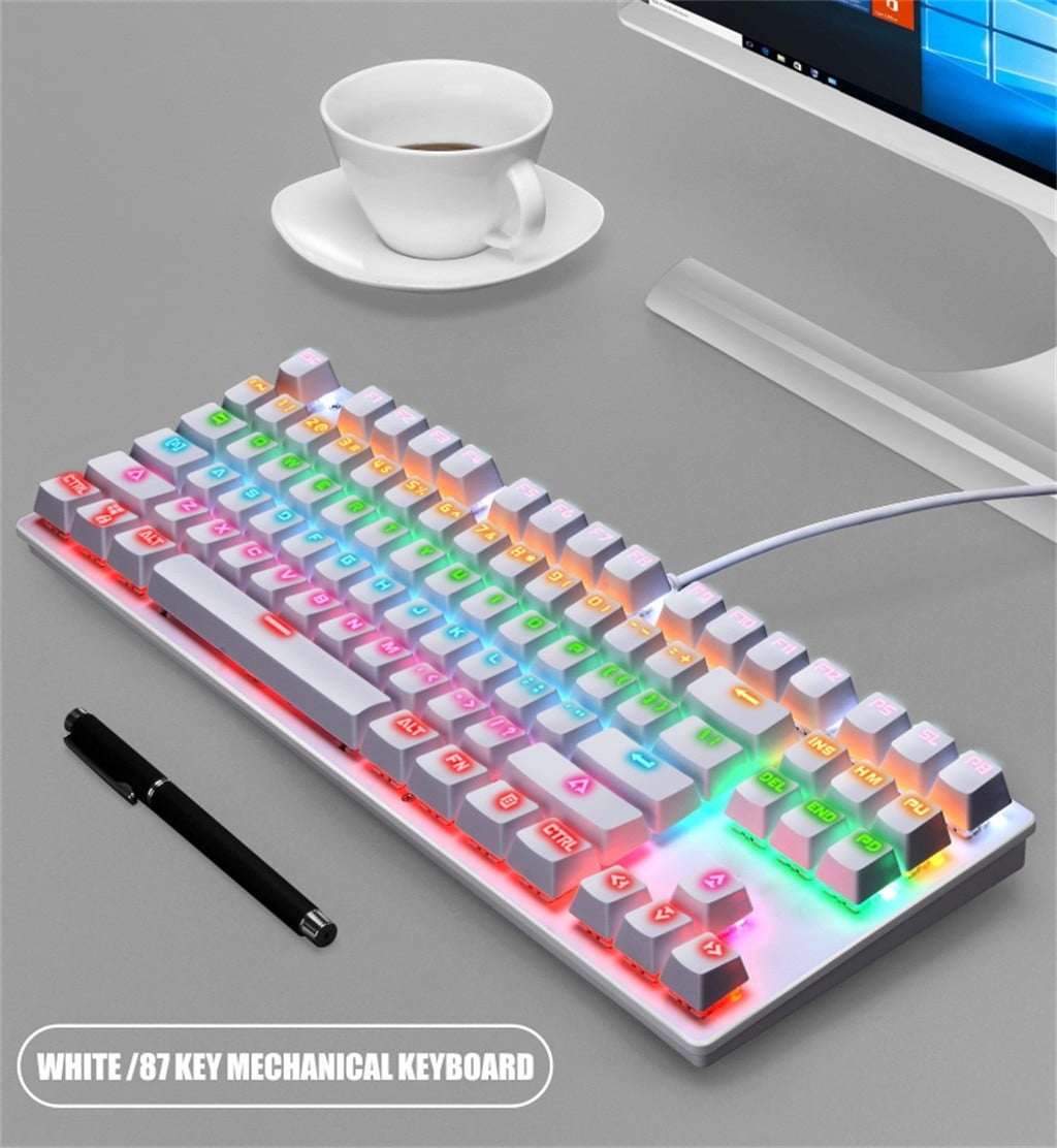 K550 Mechanical USB Keyboard Colorful LED Illuminated Backlit Gaming ...