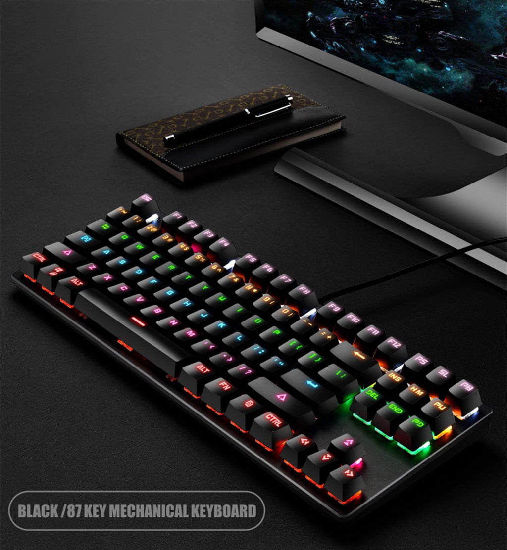 K550 Mechanical USB Keyboard Colorful LED Illuminated Backlit Gaming ...