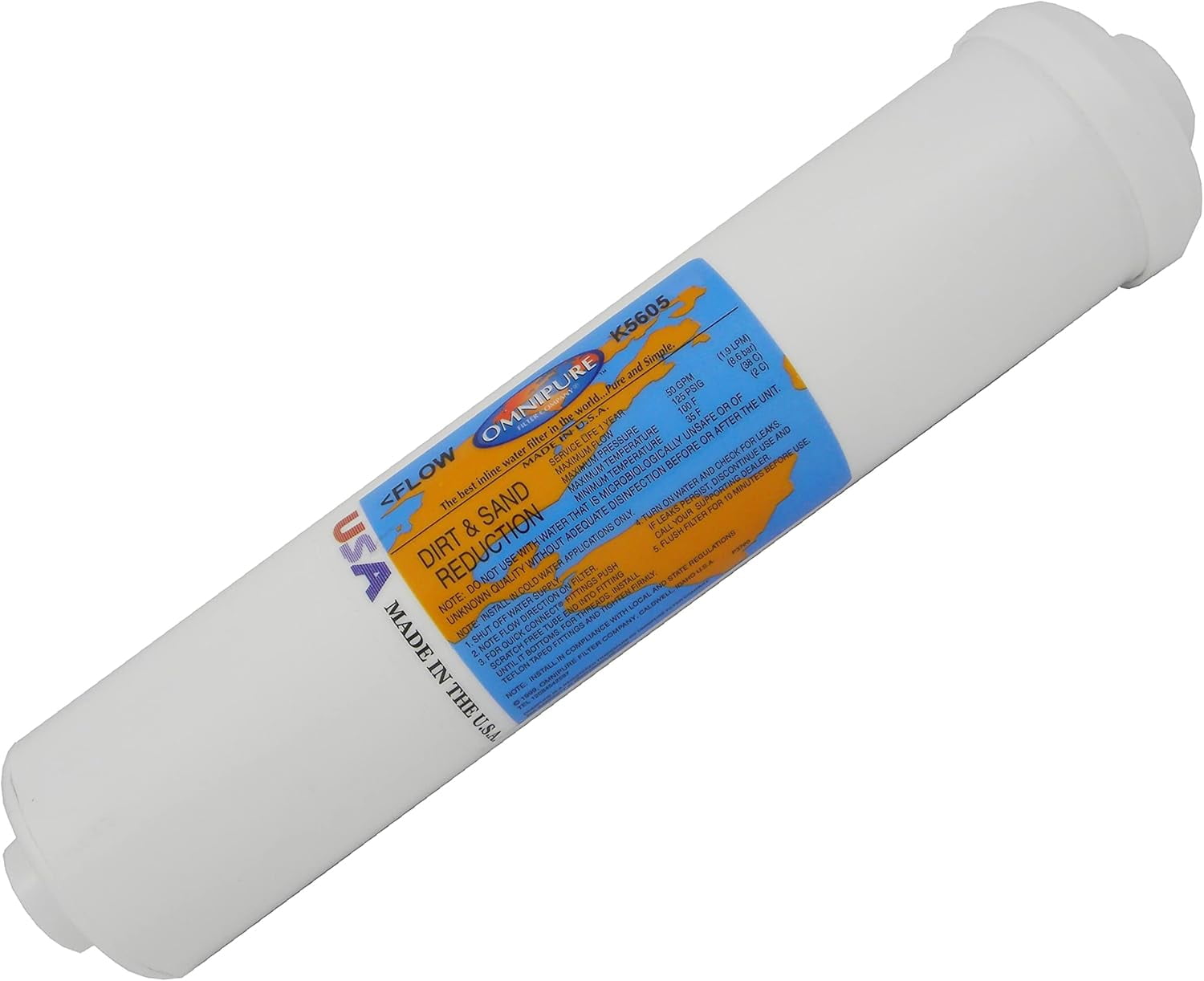 - K5605-SS - 12" x 2.5" Sediment Inline Filter - 5 Micron - Walmart.com
