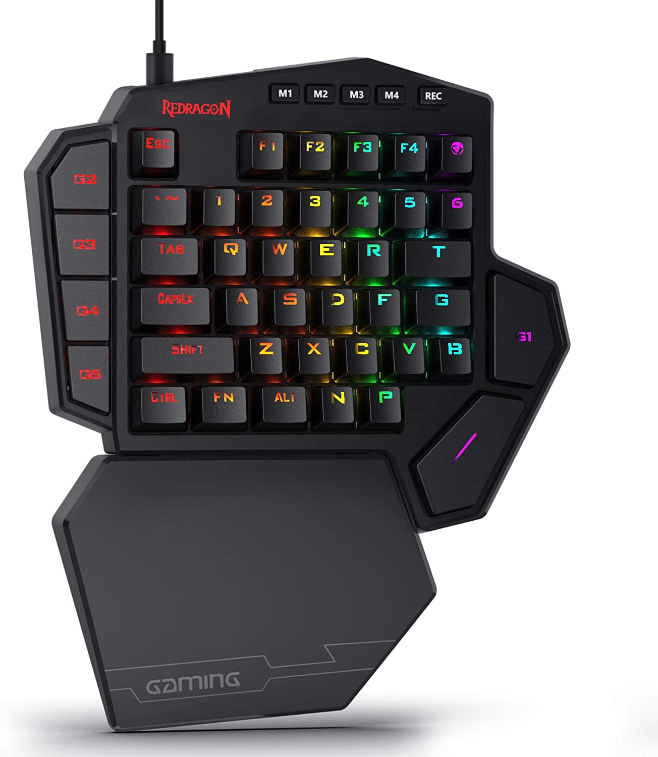 K585 DITI Wired One-Handed RGB Mechanical Gaming Keyboard, 42 Keys Type ...