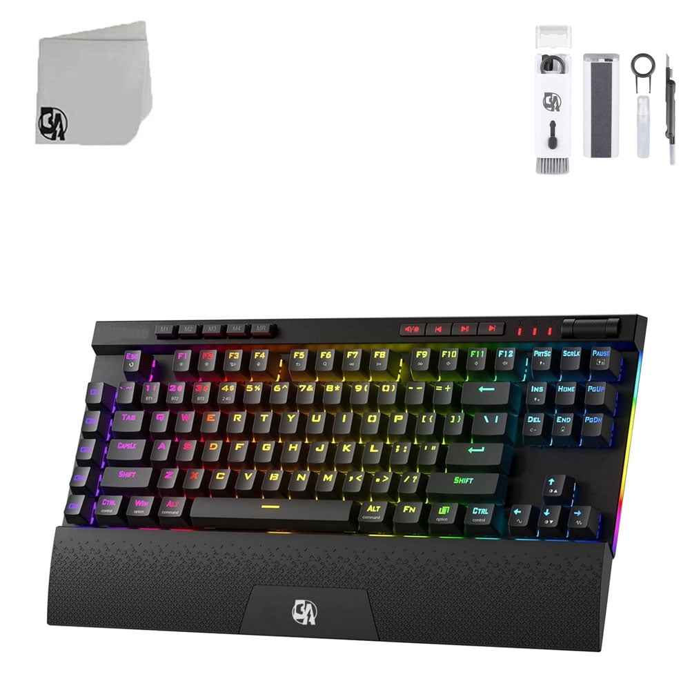 K587 PRO TKL RGB 3-Mode Wireless Mechanical 87 Keys Gaming Keyboard ...