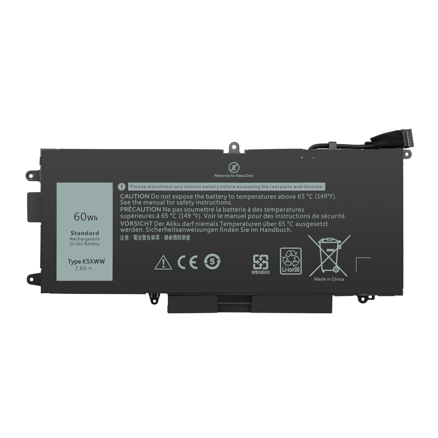 K5XWW Laptop Battery for Dell Latitude 7389 7390 L3180 5289 2 in 1 ...