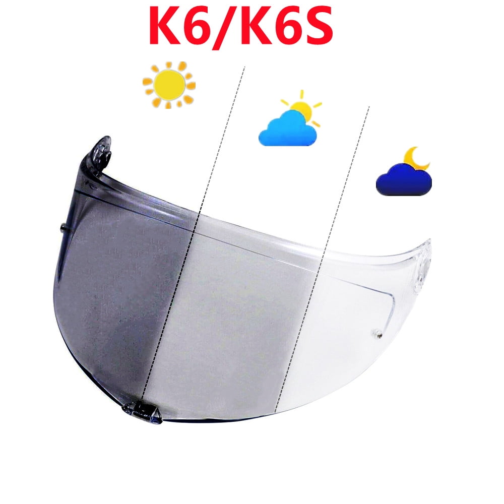 K6 Shield Replacement for AGV K6 K6S Visor Uv-cut Sunshield Anti-crack ...
